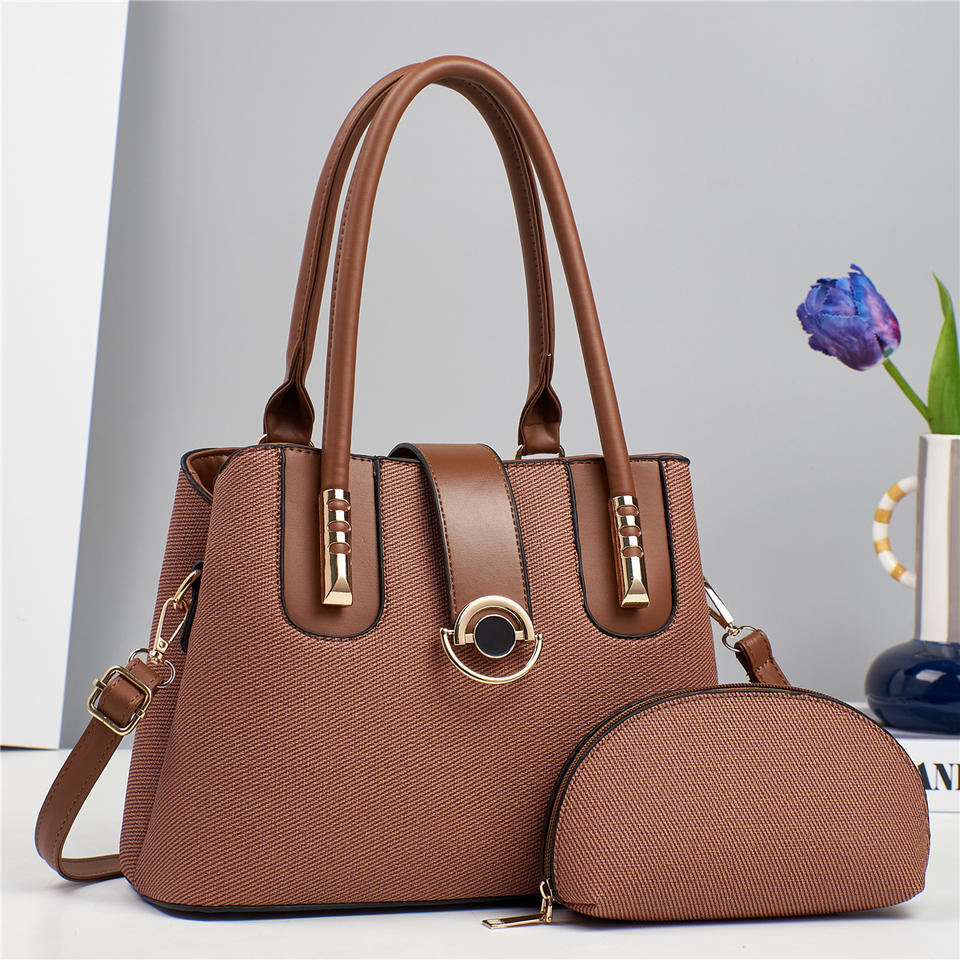 Women 2Pcs Handbag Set 2026 New Trendy Top Handle Tote Bag for Women ...