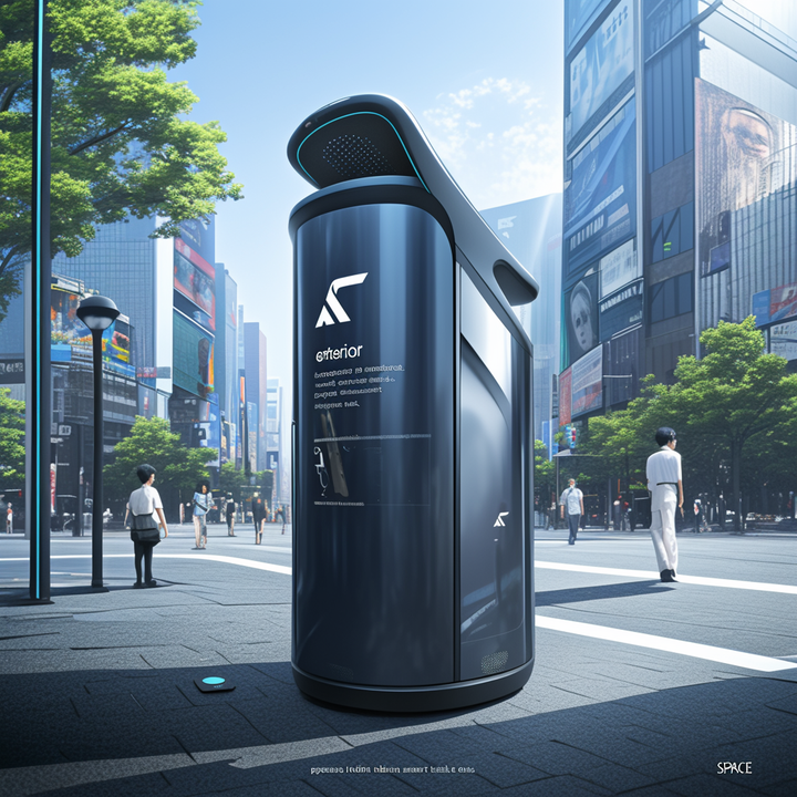 Modern Smart Trash Bin with Intelligent Sensor Technology and Durable ...