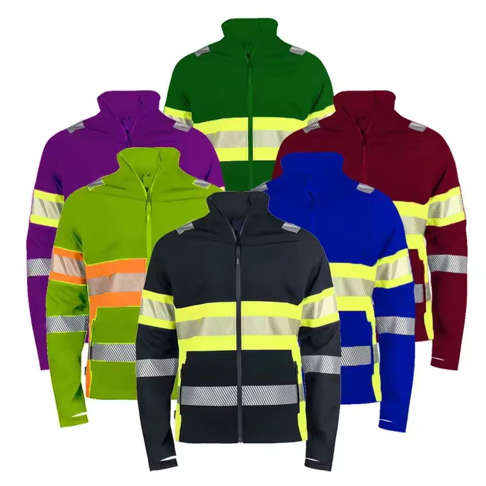 Glory Hi Vis Construction Safety Jacket Waterproof Light Weight Soft ...