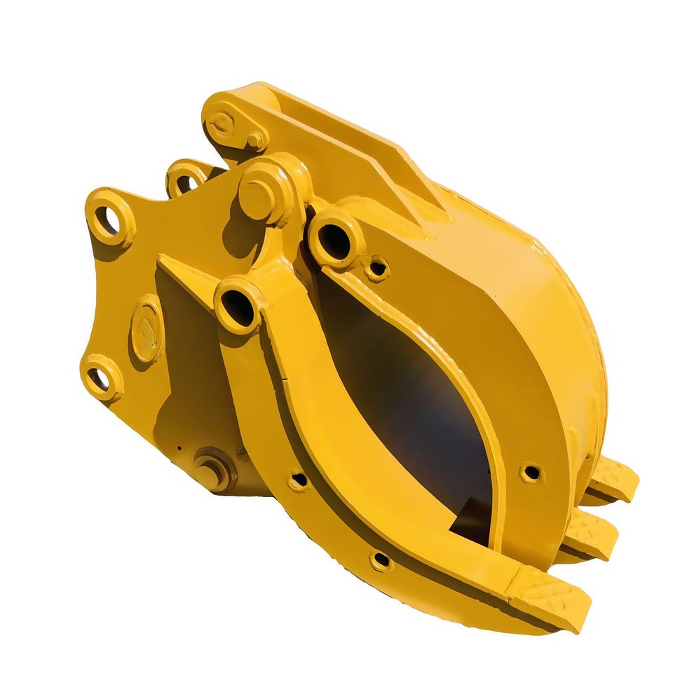 Single Cylinder Hydraulic Grab Grapple Attachment for Excavator Digger ...