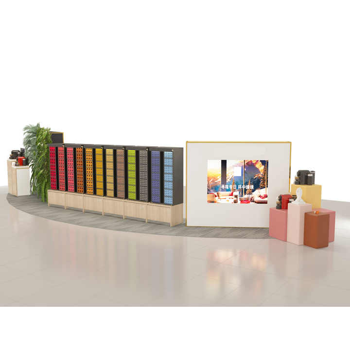 Modern Pop-Up Retail Display Factory-Made Wood Panel Commercial ...