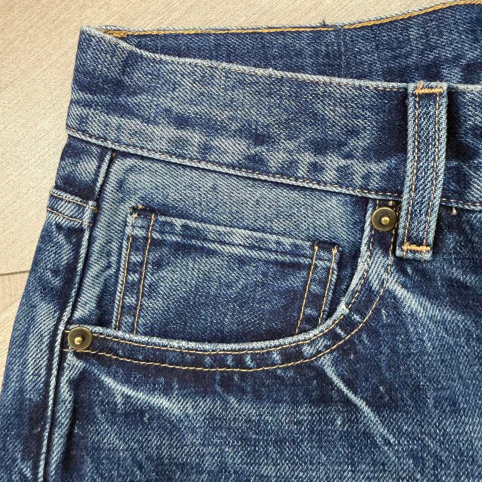 Custom Casual Vintage Snow/Salt/Monkey Washed Mid Waist Denim 100% ...
