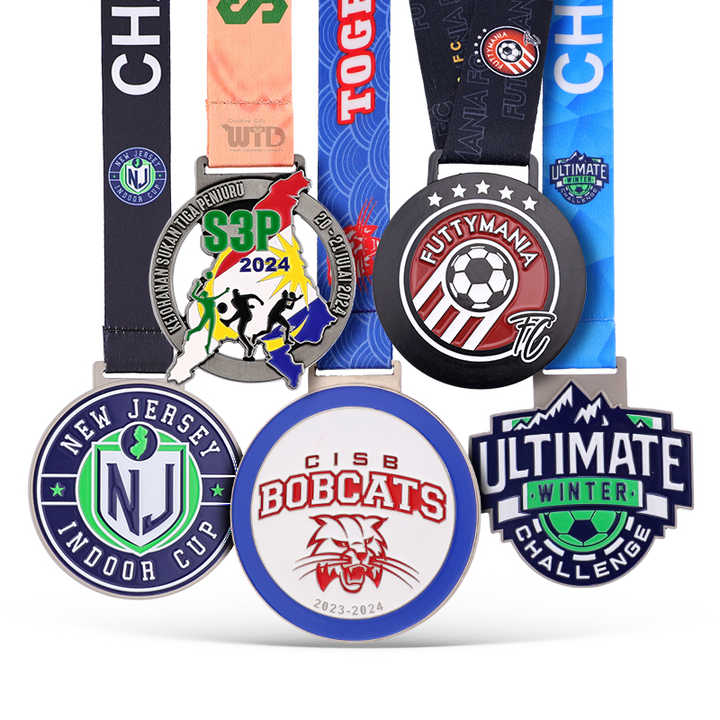 Custom Designed 3D Soft Enamel UV Printed Sports Medals Volleyball ...