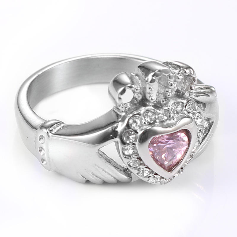 European American-style Princess Style Fashion Pink-diamond Crown ...