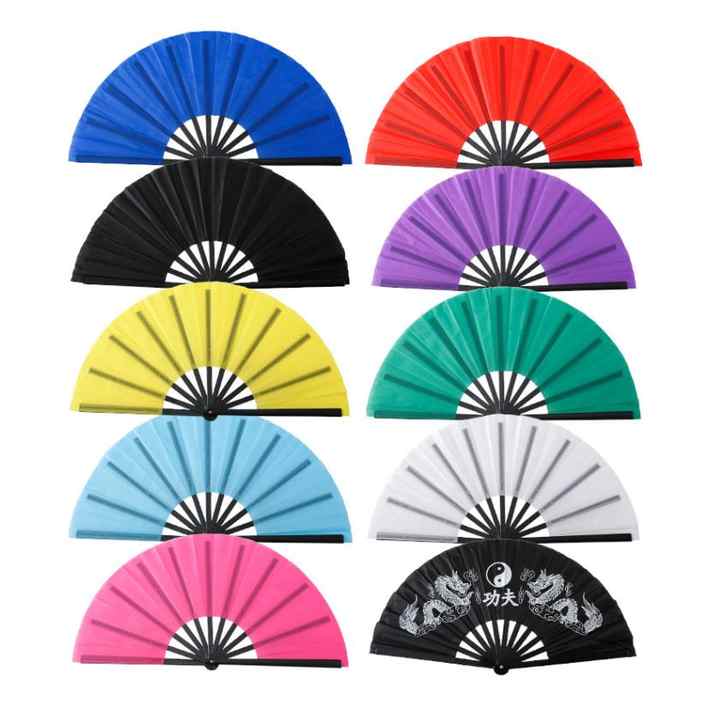 Personalized 33cm Colorful Plastic Folding Hand Fan For Gifts & Odm