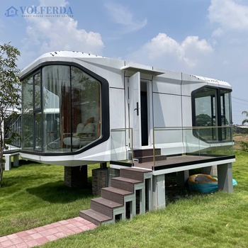 VOLFERDA E7 Space Capsule House Prefab Houses Set kitchen Cabinet ...