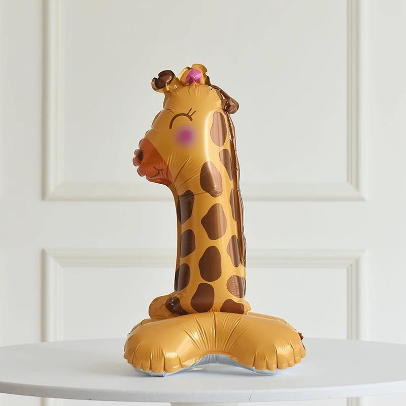 Cute Cartoon Decoracion De Globos Para Cumpleanos Standing 0-9 Animal ...