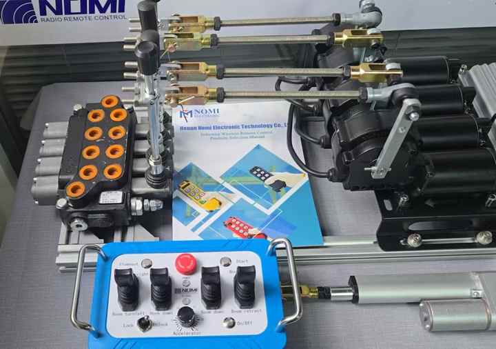 Good selling 4 levers remote control hydraulic valve industrial radio ...