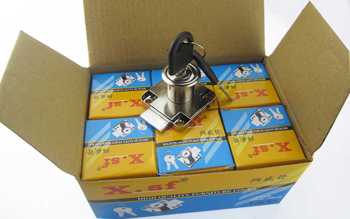Nickel Plated Iron Material 138-22 Drawer Locks with Two Plastic Keys ...