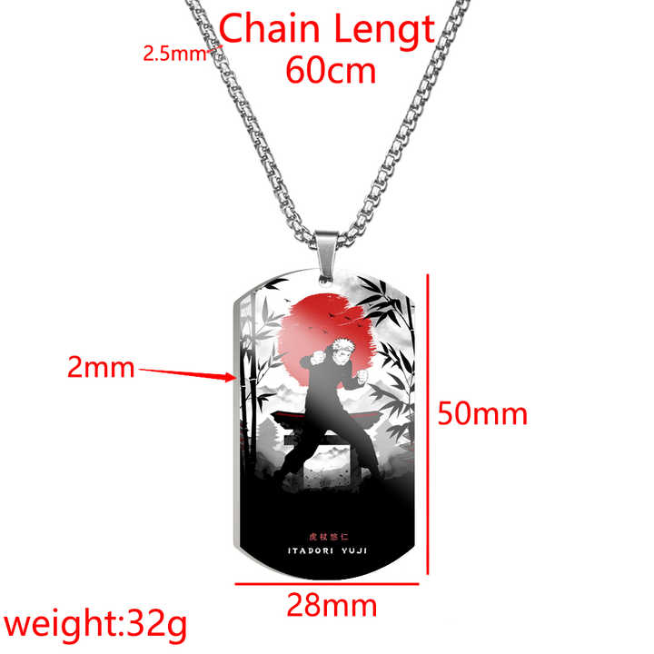 24 Designs Jujutsu Kaisen Stainless Steel Chain Necklace Anime ...