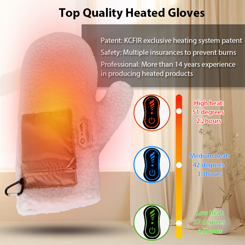 Rechargeable Thermal Electronic Battery Mitten Intelligent Warming ...