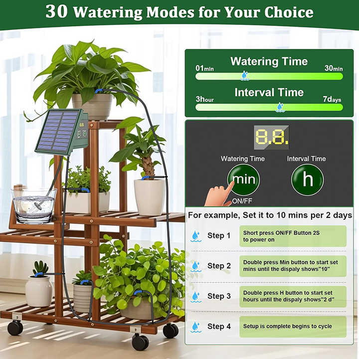 Solar Drip Irrigation System for Garden - Automatic Watering