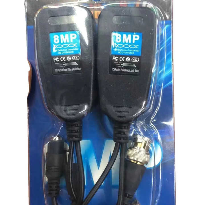 Passive Video Balun - 8MP CCTV Transmission Converter