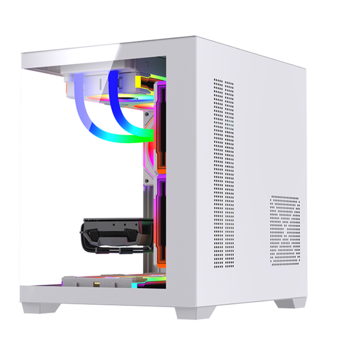 LOVINGCOOL Gaming PC Case - Mid Tower with RGB Lights