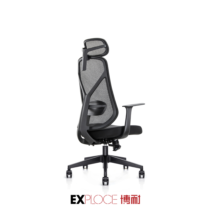 Ergonomic Mesh Swivel Chair with Casters and Armrests Comfortable Mesh ...