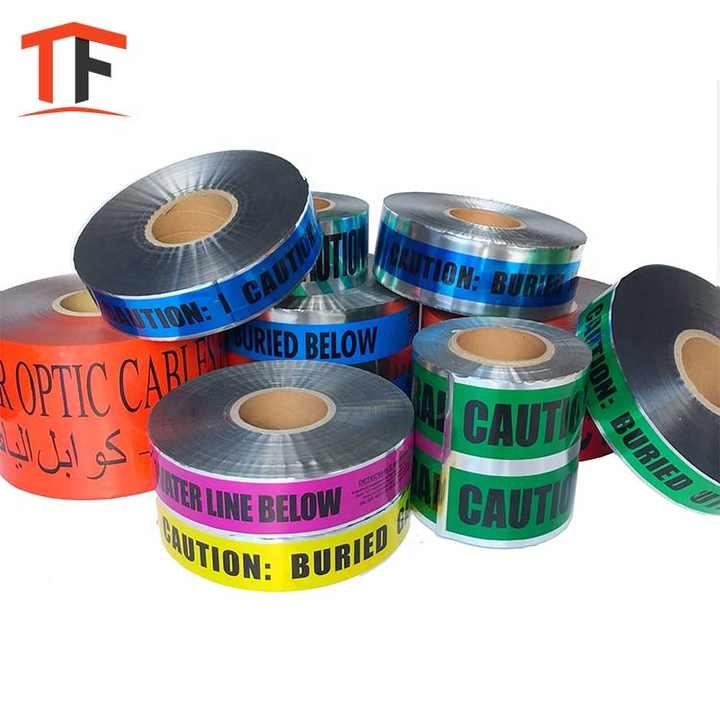 Detectable Underground Tape Caution Buried Electric Line - Buy Optic Cable Tape detectable ...