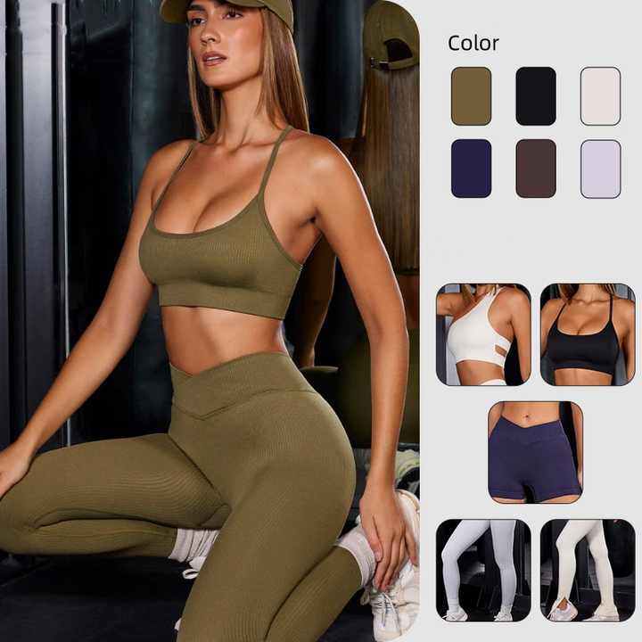 Wholesale Workout Gym Sets - High Waist Leggings & Yoga