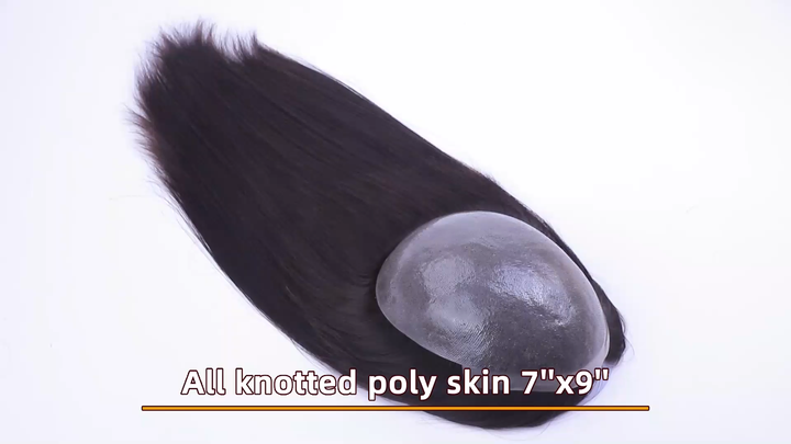 Wholesale Hairpiece Toupee for Top of Head - Natural Straight