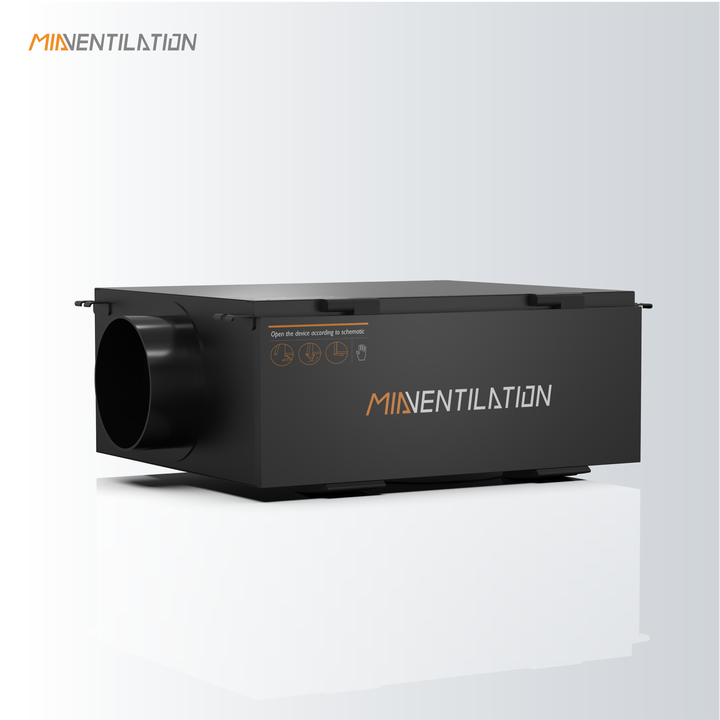 All-in-One Duct Filtration Device 4" Inline Fan + HEPA + Carbon Filters ...