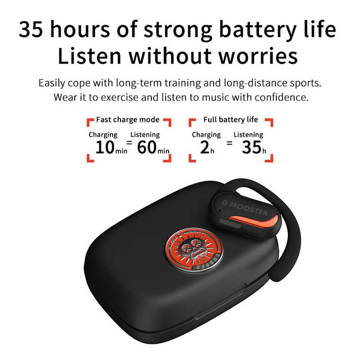 DMOOSTER D13 Pro Ear Mounted Earphones - Wireless & Noise Cancelling