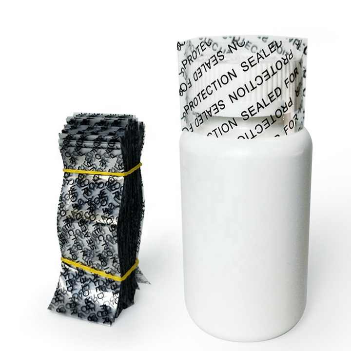 Printed Perforated Safety Shrink Wrap Seal Bands for Bottle Caps