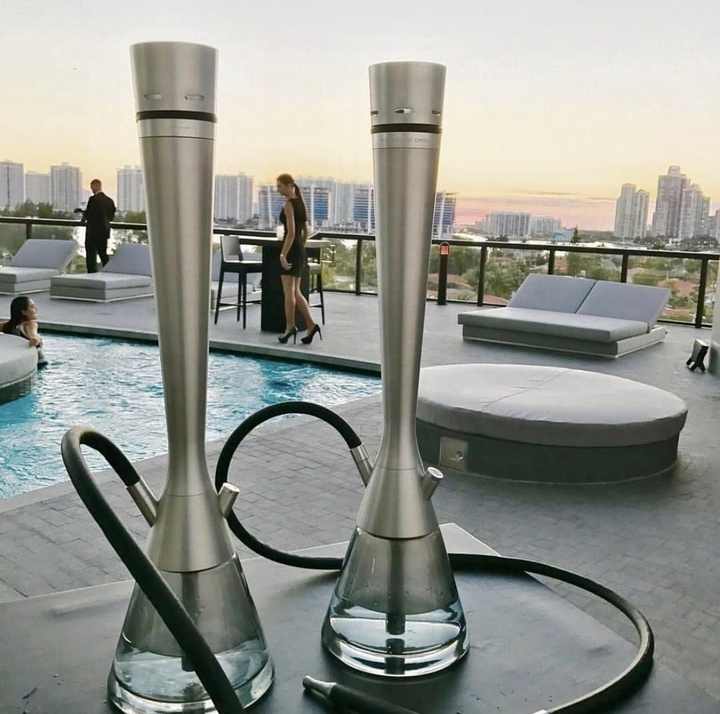 Luxury Hookah - Pors-Che Design, 23 Inches Tall Shisha