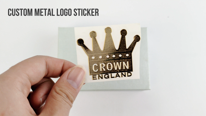 Custom Self Adhesive Metal Letters - Gold Foil Stickers