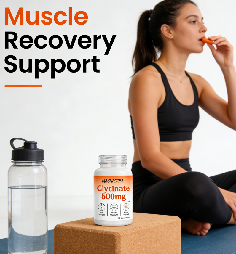 Magnesium Glycine Capsules Healthy Sleep Muscle Recovery Magnesium ...