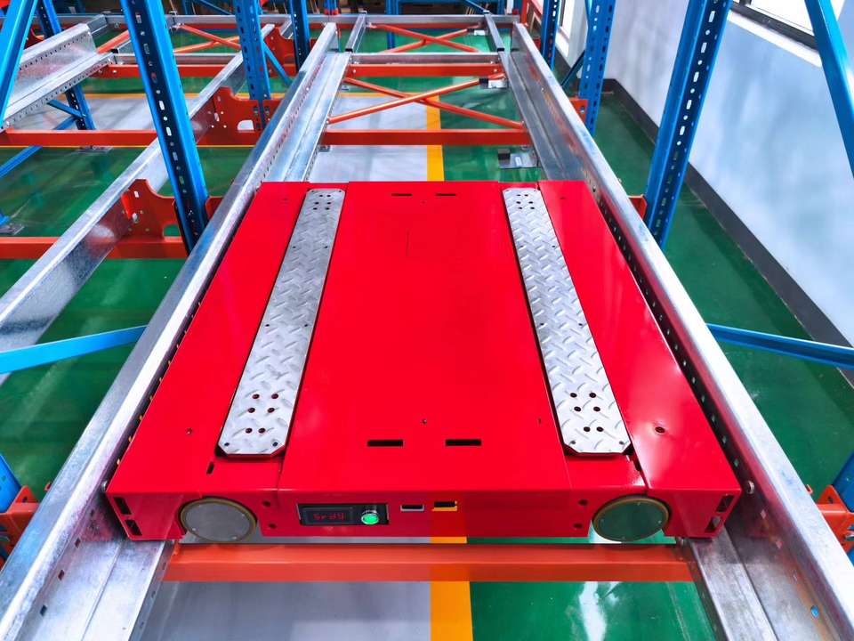 Modern Design Four-Way Shuttle Racking Storage Rack System Wireless ...