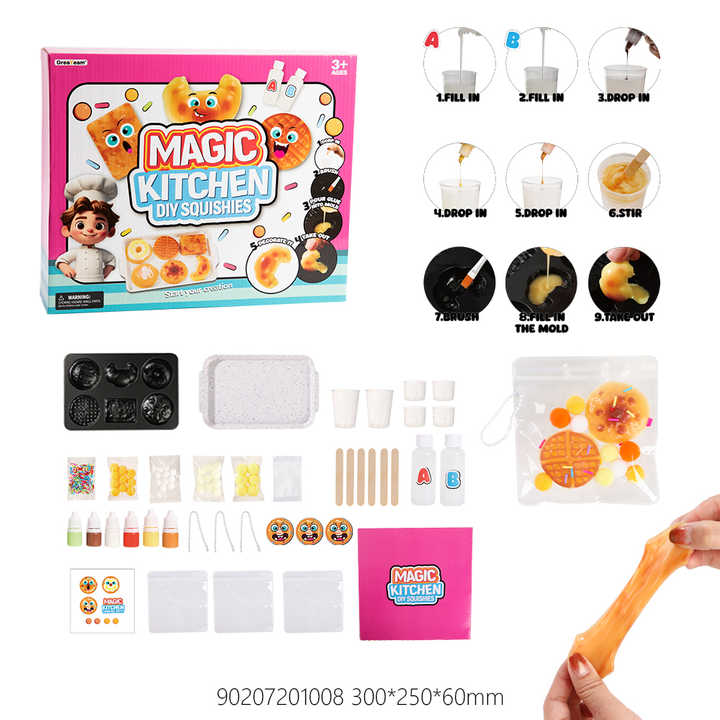 Wholesale Thinking Colorful Crazy Magic Kitchen Kids DIY Squishies Food ...