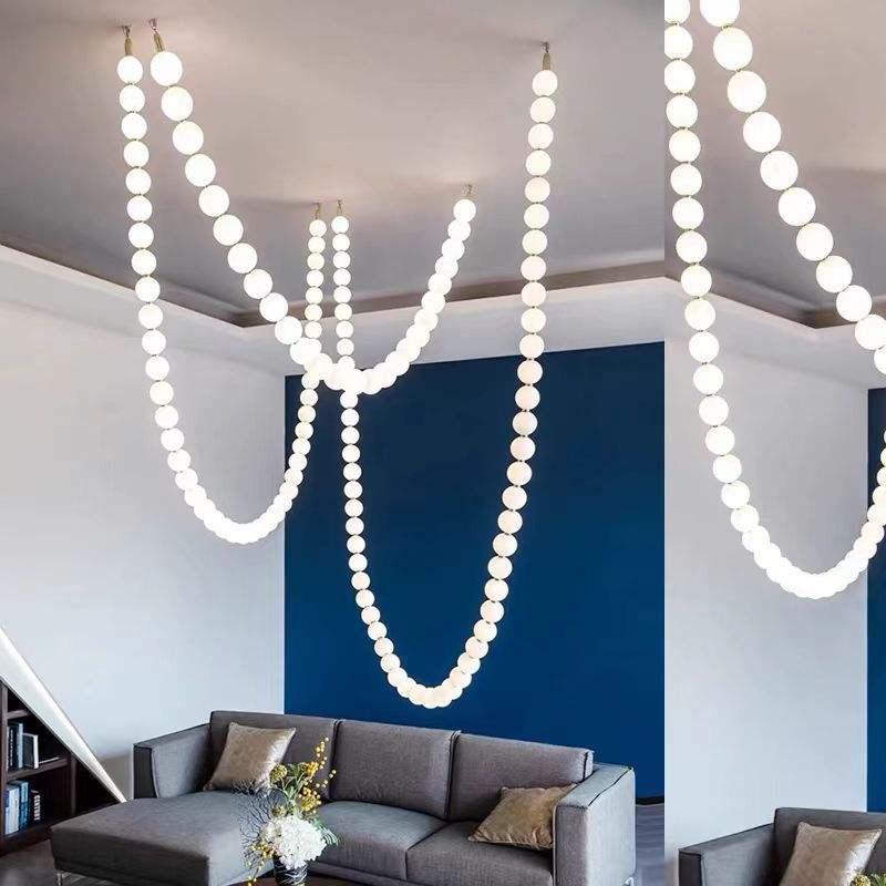 Luxury Modern Large Minimalist Neutral Lights for Villa Duplex Building ...