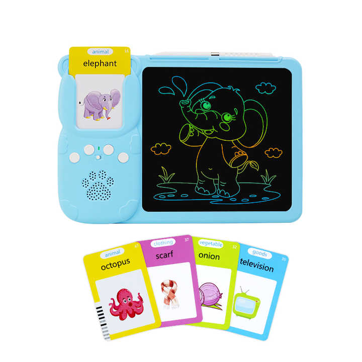 Digital Electronic 2 in 1 Lcd Writing Tablet English Animal Emotion 112 ...