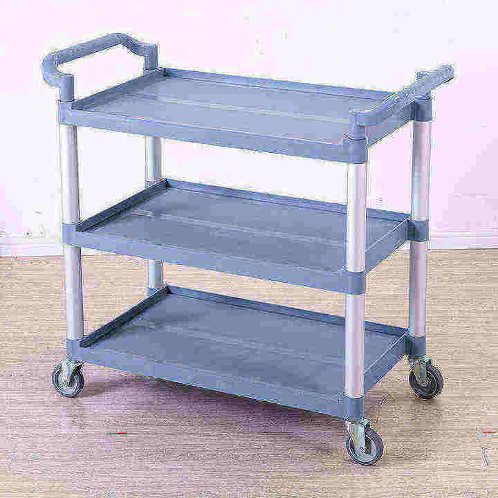 2/3 Shelves Plastic Utility Bus Cart Restaurant Hotel Food Service ...