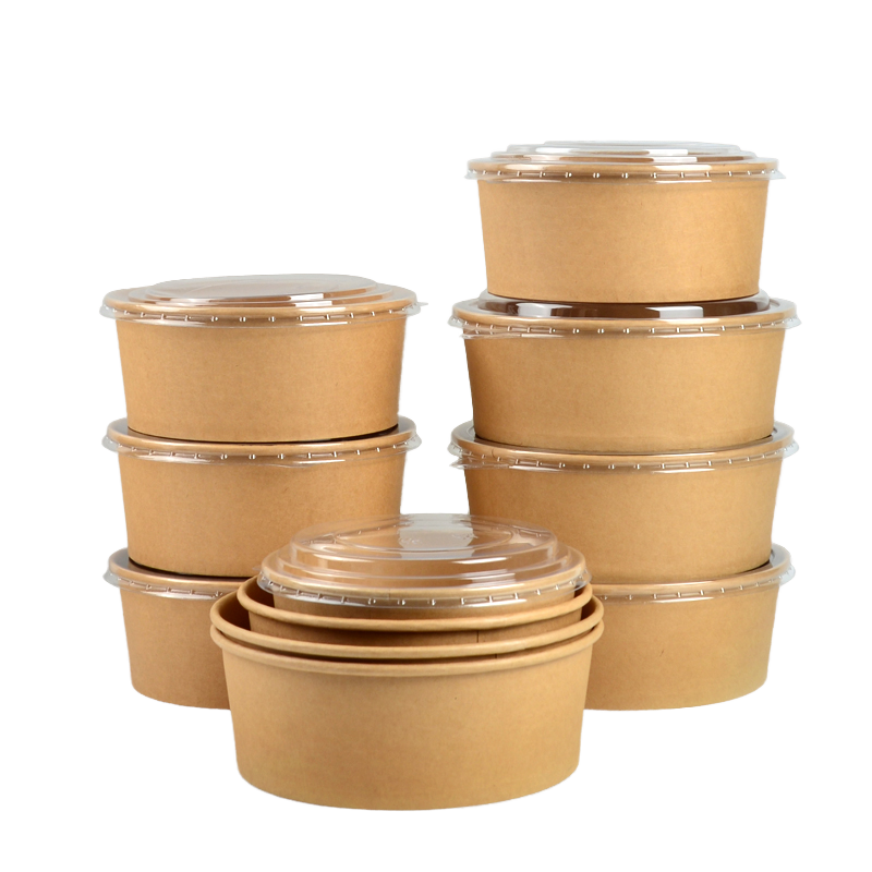 Eco-Friendly Craft Paper Bowl Lid Biodegradable Recyclable for Food ...