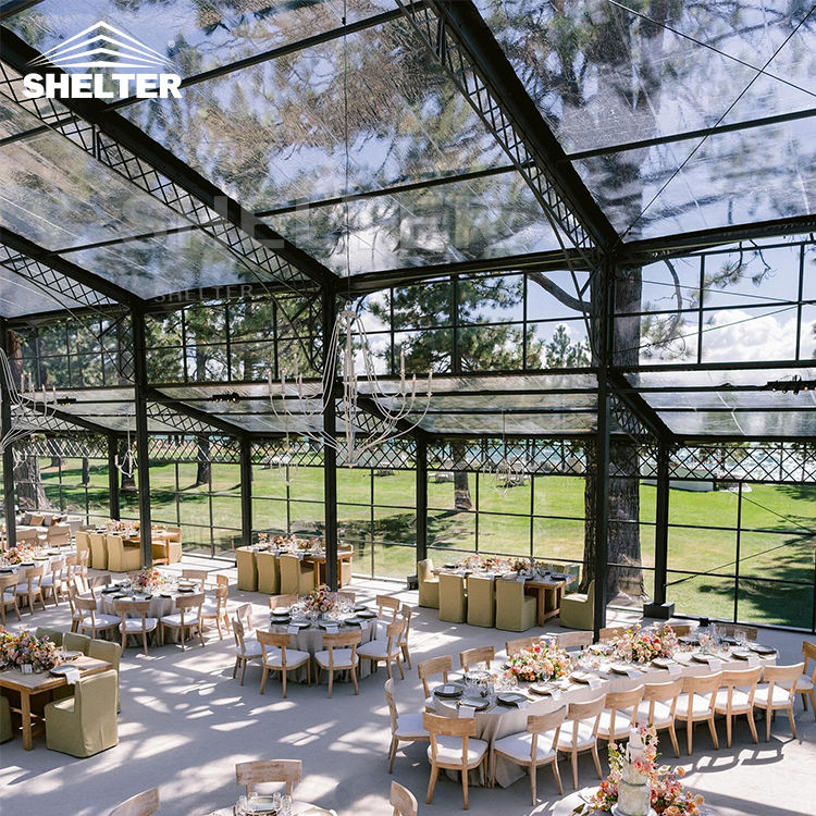 Aluminum Wedding Venue Structure Glass Wall Tent Catering Marquees ...
