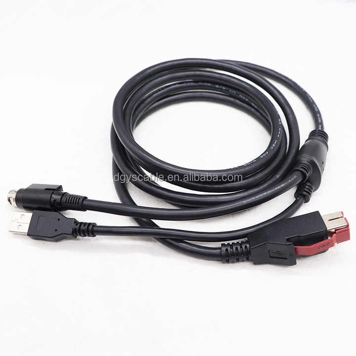 24vpowered USB Cable - Fast Charging for POS Equipment