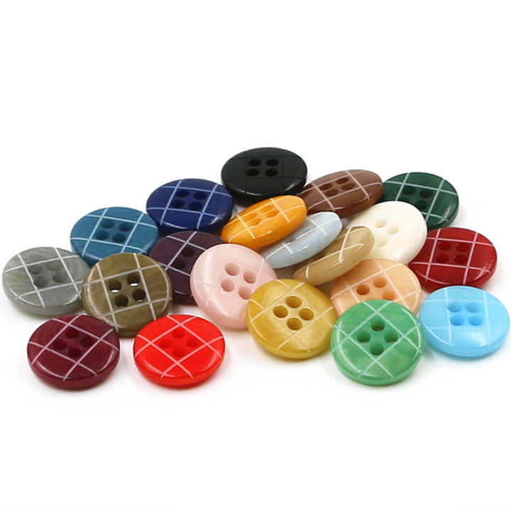 4 Hole Custom Natural White Eco Friendly Sewing Buttons