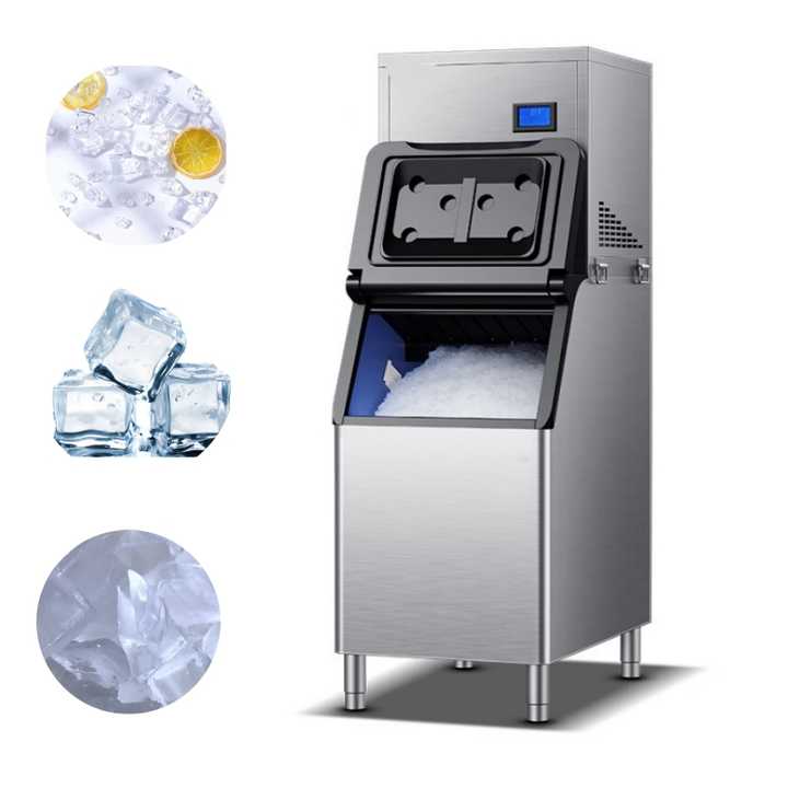 Ice Making Machine Fully Automatic Blue Light Disinfection Snowflake ...