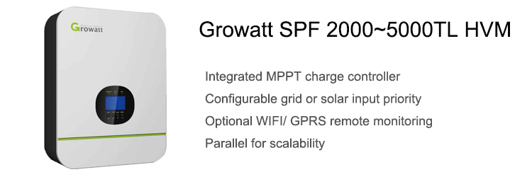 Growatt SPF 2000~5000TL HVM 2000W 3000W 4000W 5000W Off Grid Solar ...