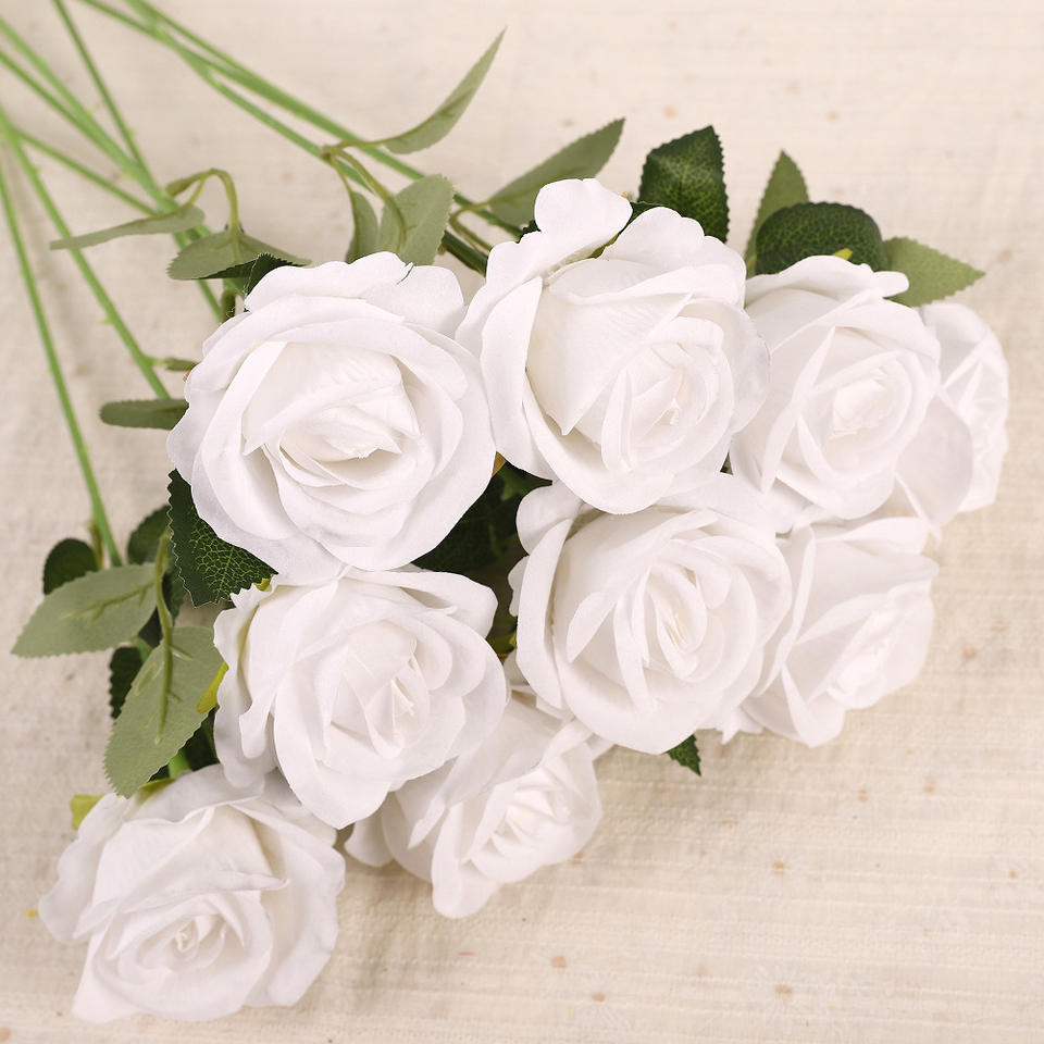 Cross-border Hot Artificial Silk Plastic Small Rose Valentine's Day ...