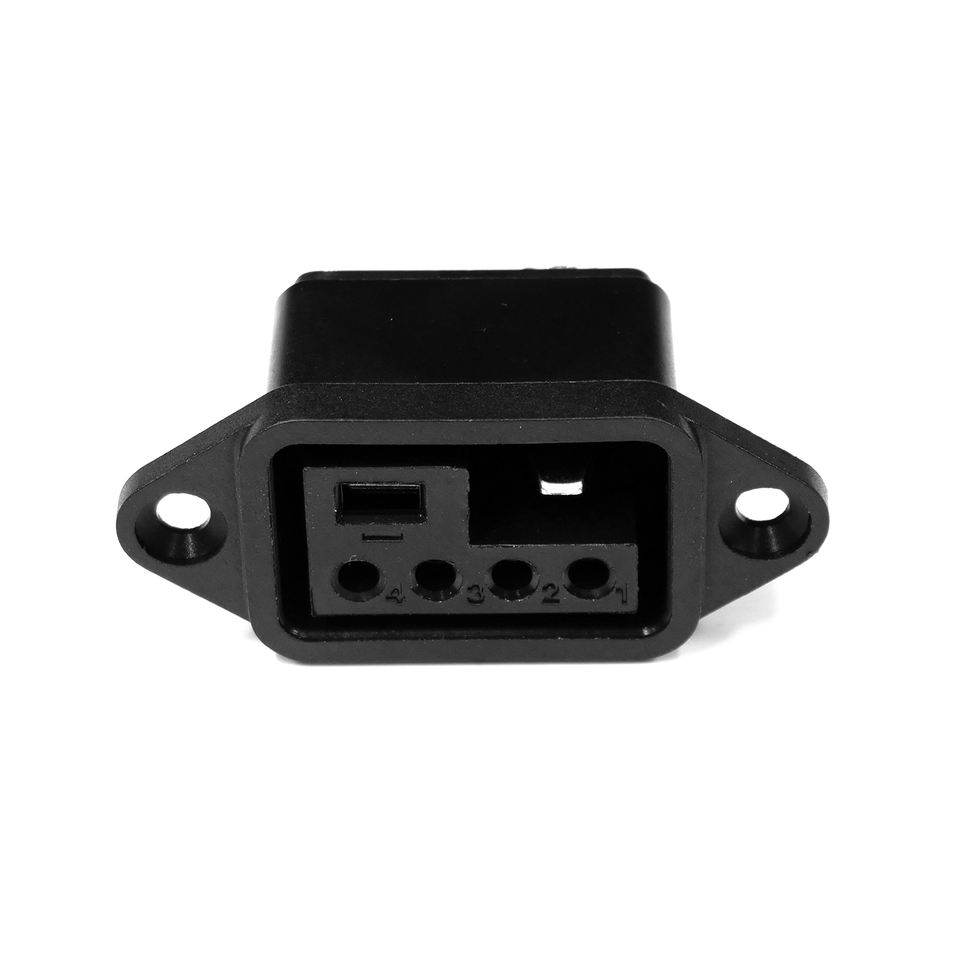 2+4 Pin High-Current Charging Connector 50A Nickel-plated Brass for ...