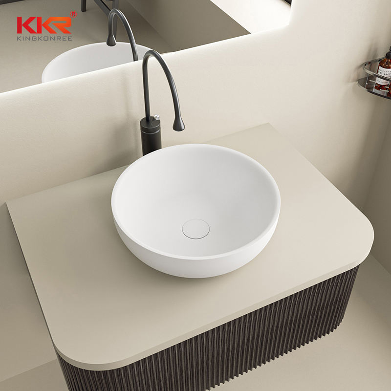 Modern Art Basin Handmade Sanitary Ware Solid Surface Counter Top ...