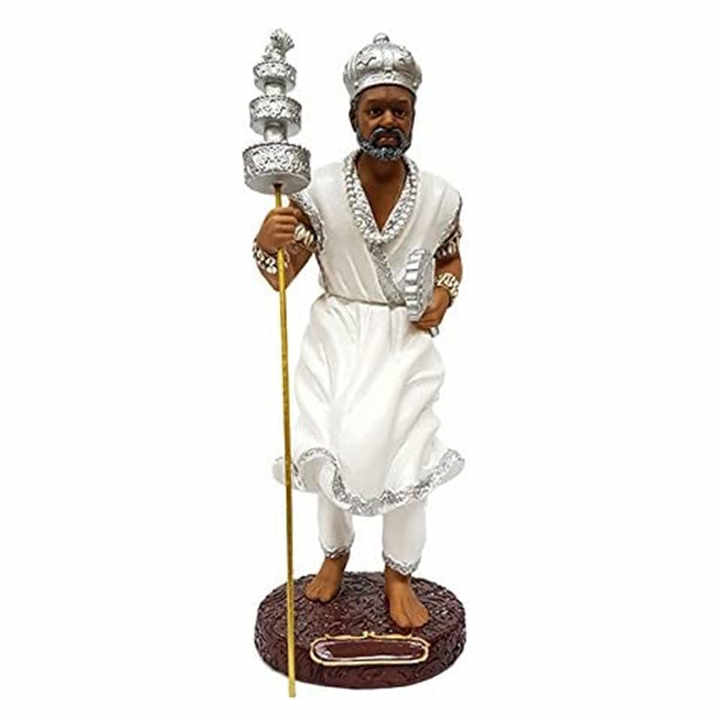 Estatua de resina de 12 ", Orisha, Obatala, Yoruba, santería, Seven ...