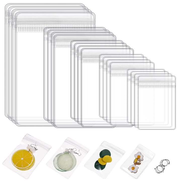 Custom Clear Pvc Jewelry Packing Storage Bag Anti Tarnish Zip Lock ...