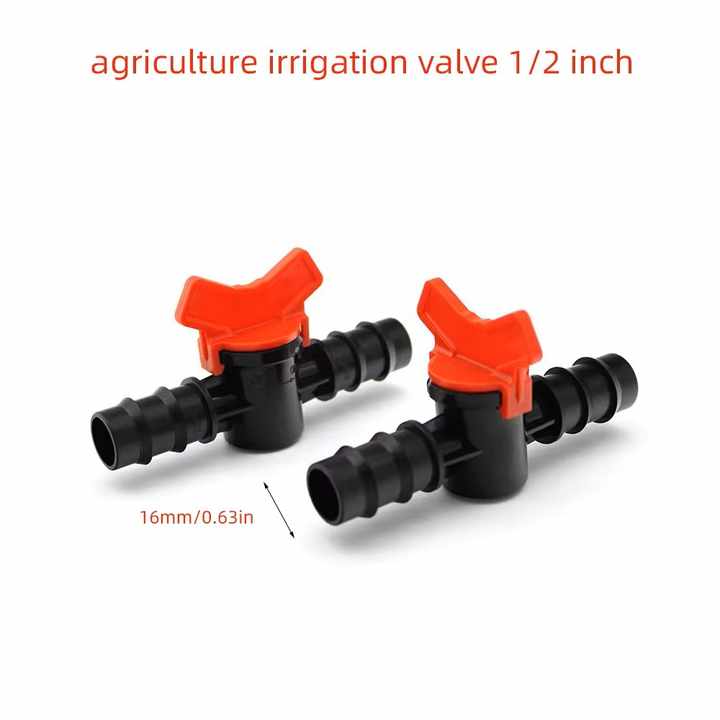 Plastic Mini Water Valve 16mm Drip Irrigation Tape Fittings Hose ...