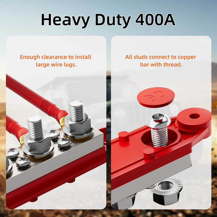 Heavy Duty 400A Copper Bus Bar - Reliable Power Distribution