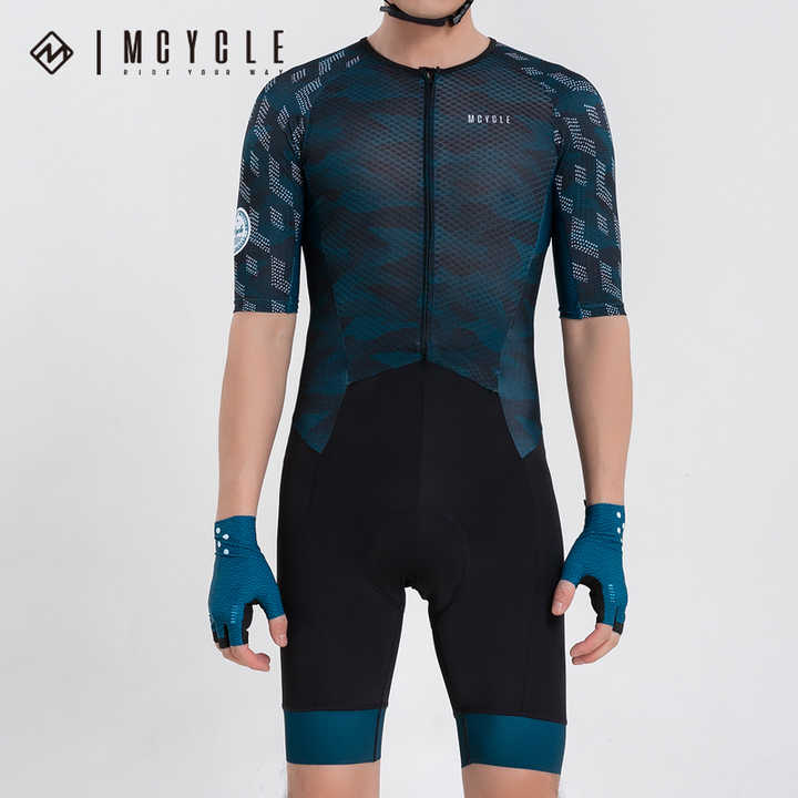 Mcycle Aero Dynamic Short Sleeve Cycling Skin Suit Men Breathable Speed ...
