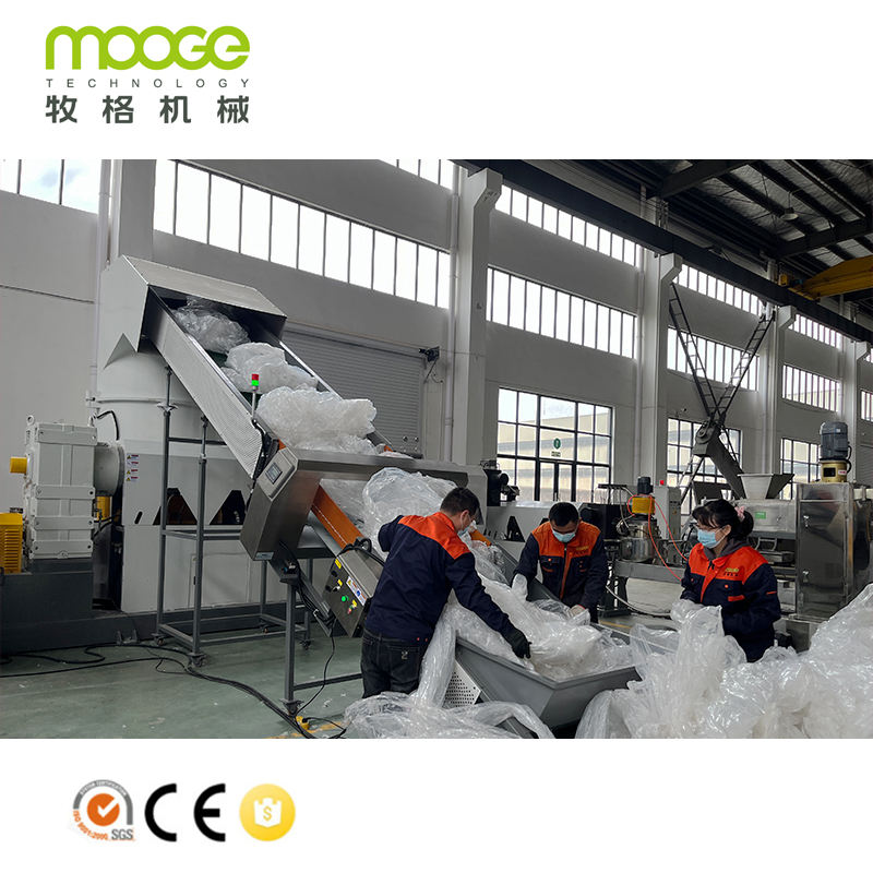 Plastic Granules Making Machine / 2 Stage Plastic Granulation Extruder ...