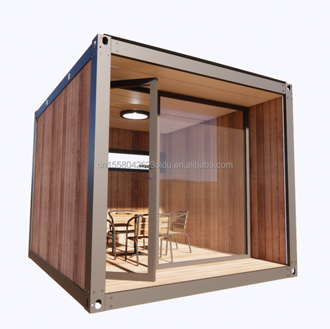 40ft Two Bedroom Container with Glass Door - Modern Hotel