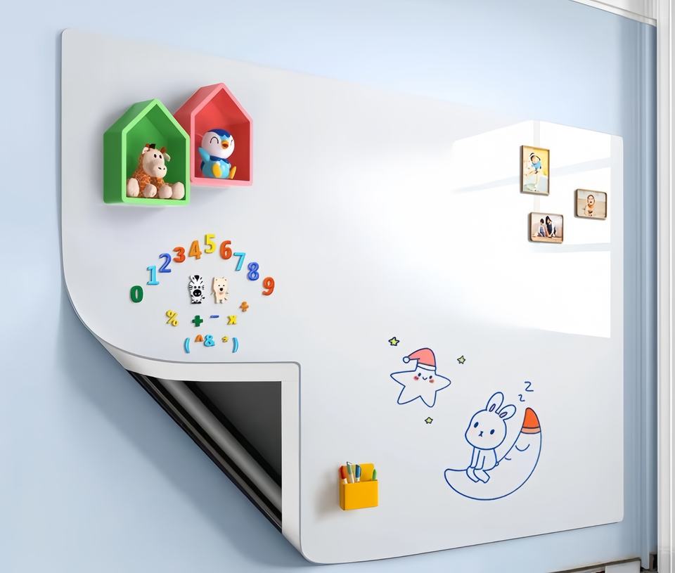 Flexible Magnetic Whiteboard Sheet with Easy Wipe Coating Removable ...